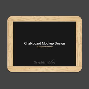 Chalkboard Mockup Design Free PSD File Download