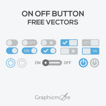On Off Button Design Free Vector File by GraphicMore