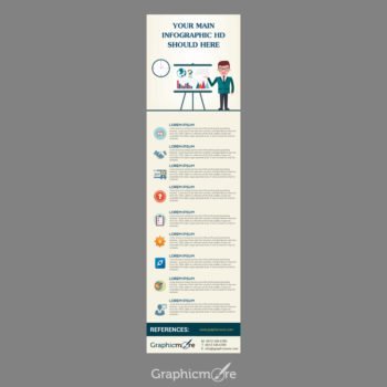 Clean Infographic Design Free PSD Download by GraphicMore