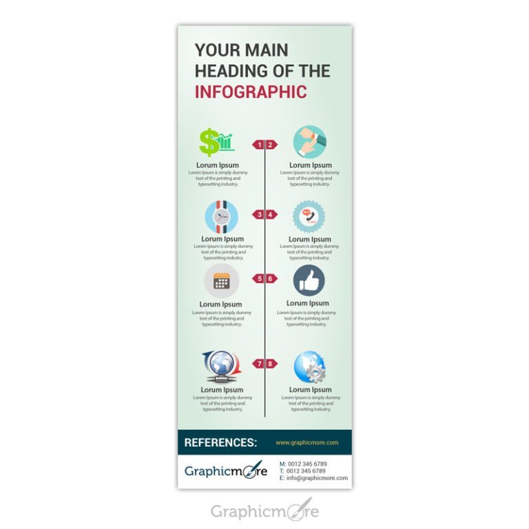 Simple Infographic Design Free PSD File Download