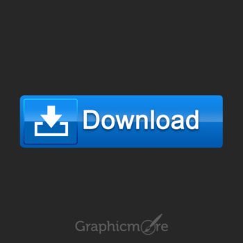 Creative Blue Download Button Free PSD File by GraphicMore