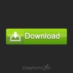 Creative Green Download Button Free PSD File by GraphicMore
