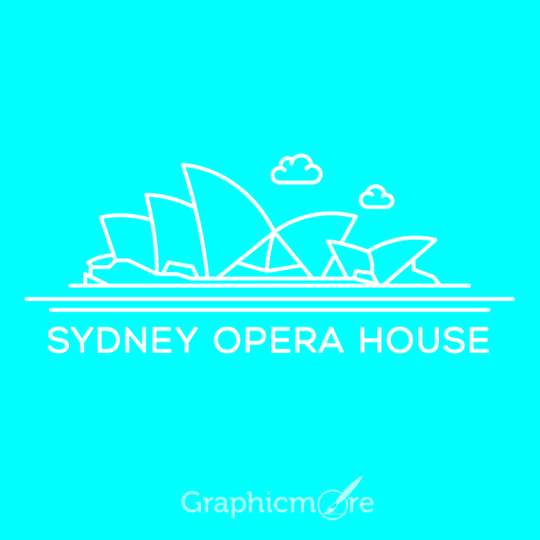 Sydney Opera House Free Vector File By GraphicMore