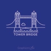 Tower Bridge London Vector File Free Download by GraphicMore