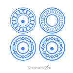 Beautiful Decorative Shapes Design Free Vector File Download