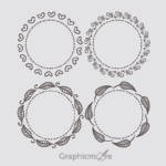 Hand Drawn Decorative Frames Design Free Vector File Download