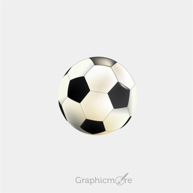 Soccer Ball Design Free Vector File Download by GraphicMore