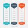 Free Three Colors Pricing Table Design Vector File