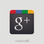 Google Plus Icon Free Vector Design File by GraphicMore