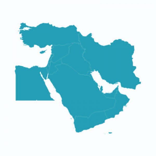 Middle East Vector Map Design Free Download