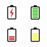 Phone Battery Icon Collection Design Vector Free Download