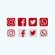 Red Social Media Icons Collection Free Vector Download