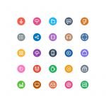 25 Free Flat Icons PSD Design for App and Website