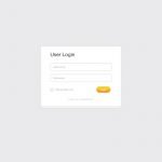 Clean User Login Form PSD Template Design Free Download