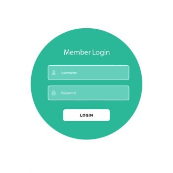 Creative Login Form UI Template Vector Design Free Download