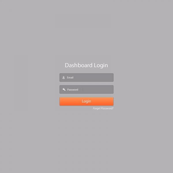 Dashboard Login Form Design PSD Free Download