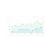 Downloads & Views Free Graph Chart PSD Design