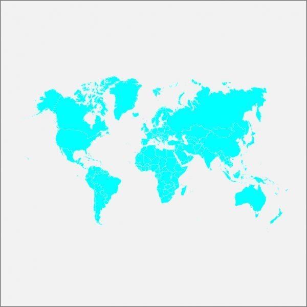 Simple World Map Design Free Vector File Download