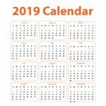 2019 Calendar Free Vector Corporate Design Download