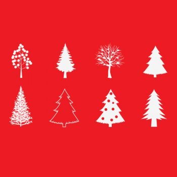 Christmas Tree Designs Free Vector Download by GraphicMore