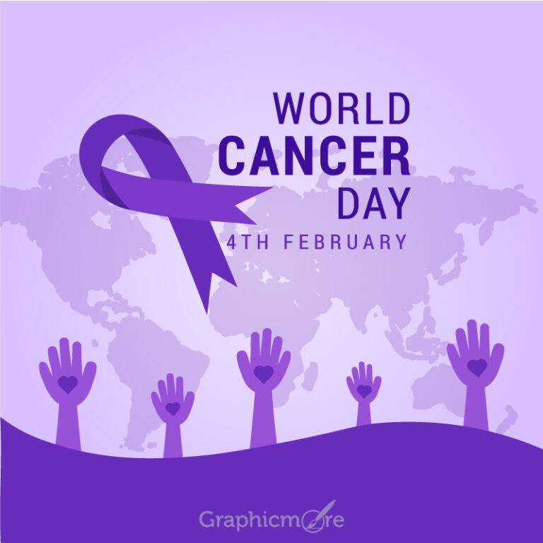 World Cancer Day Poster free download in the vector format