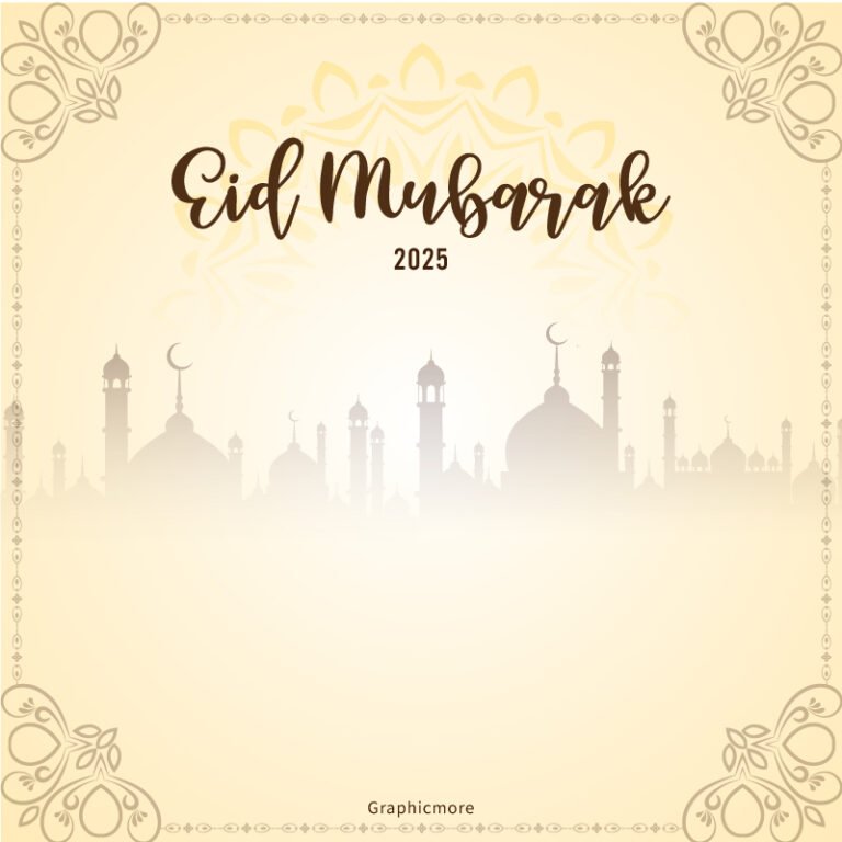 Amazing Best Eid Mubarak Template Design free download vector format