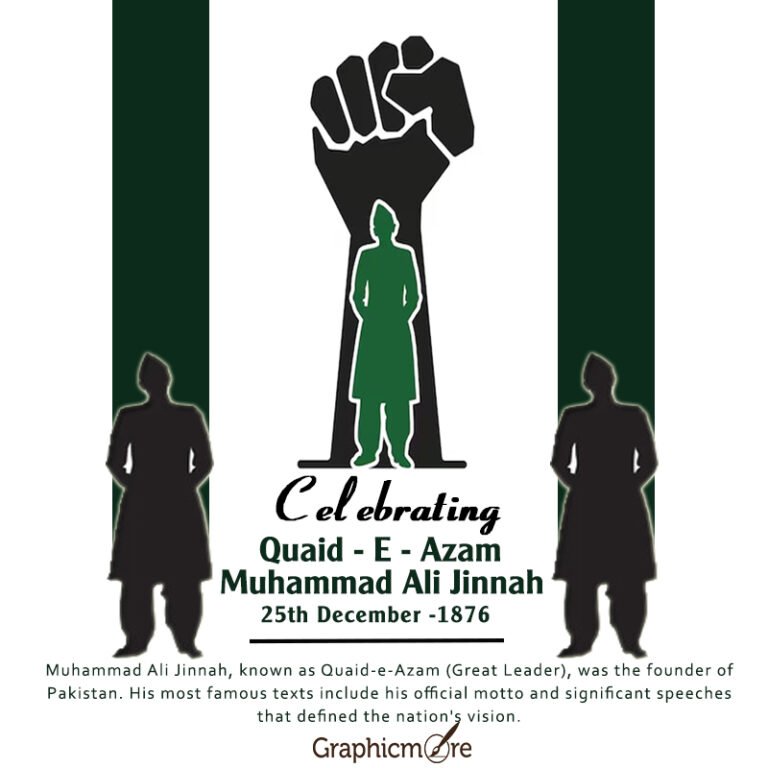 Celebrating Quaid-e-Azam Day - December 25 - Download Free Vectors ...