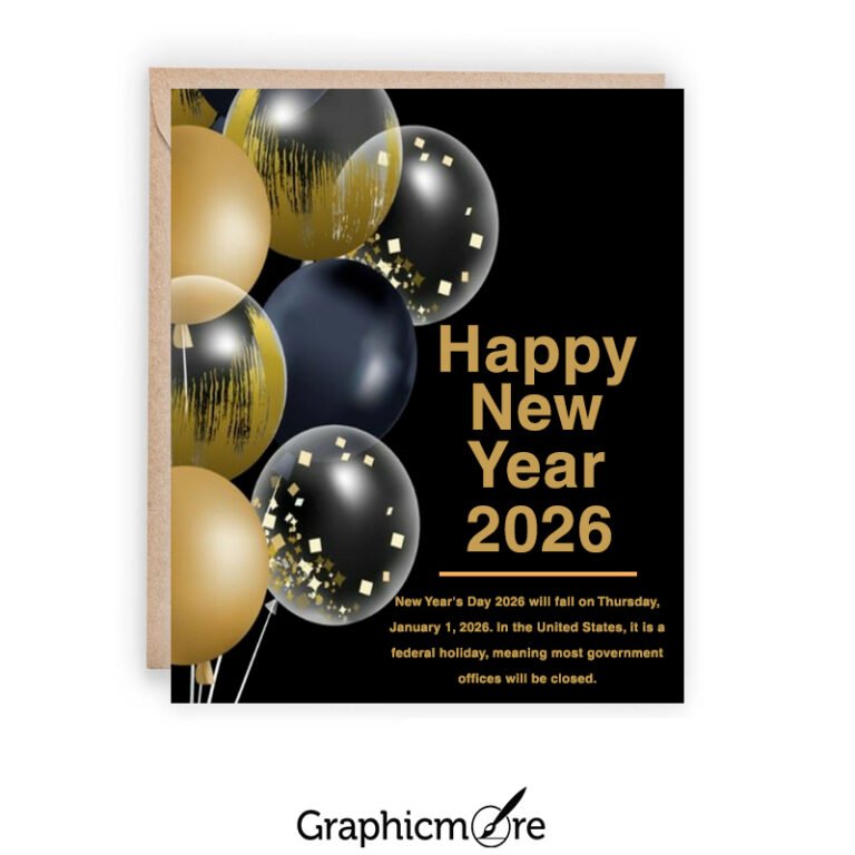 Colorful Happy New Year 2026 Banner with Fireworks - Download Free ...