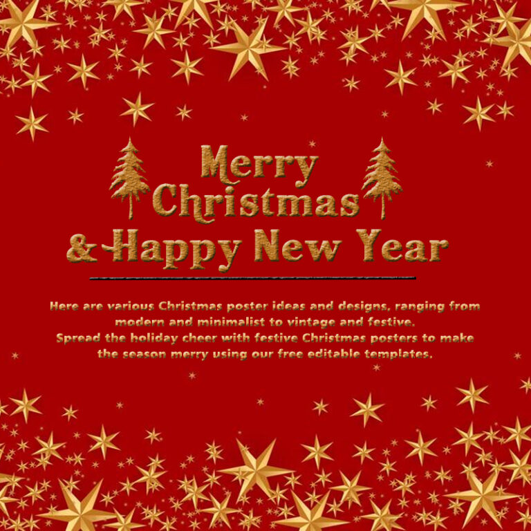 Creative Christmas Poster Template Design - Download Free Vectors, Free ...