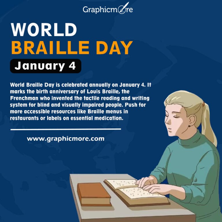 World Braille Day 4 January 2026 - Download Free Vectors, Free PSD ...